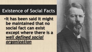 Emile Durkheim- What is Social Facts? | PPTX