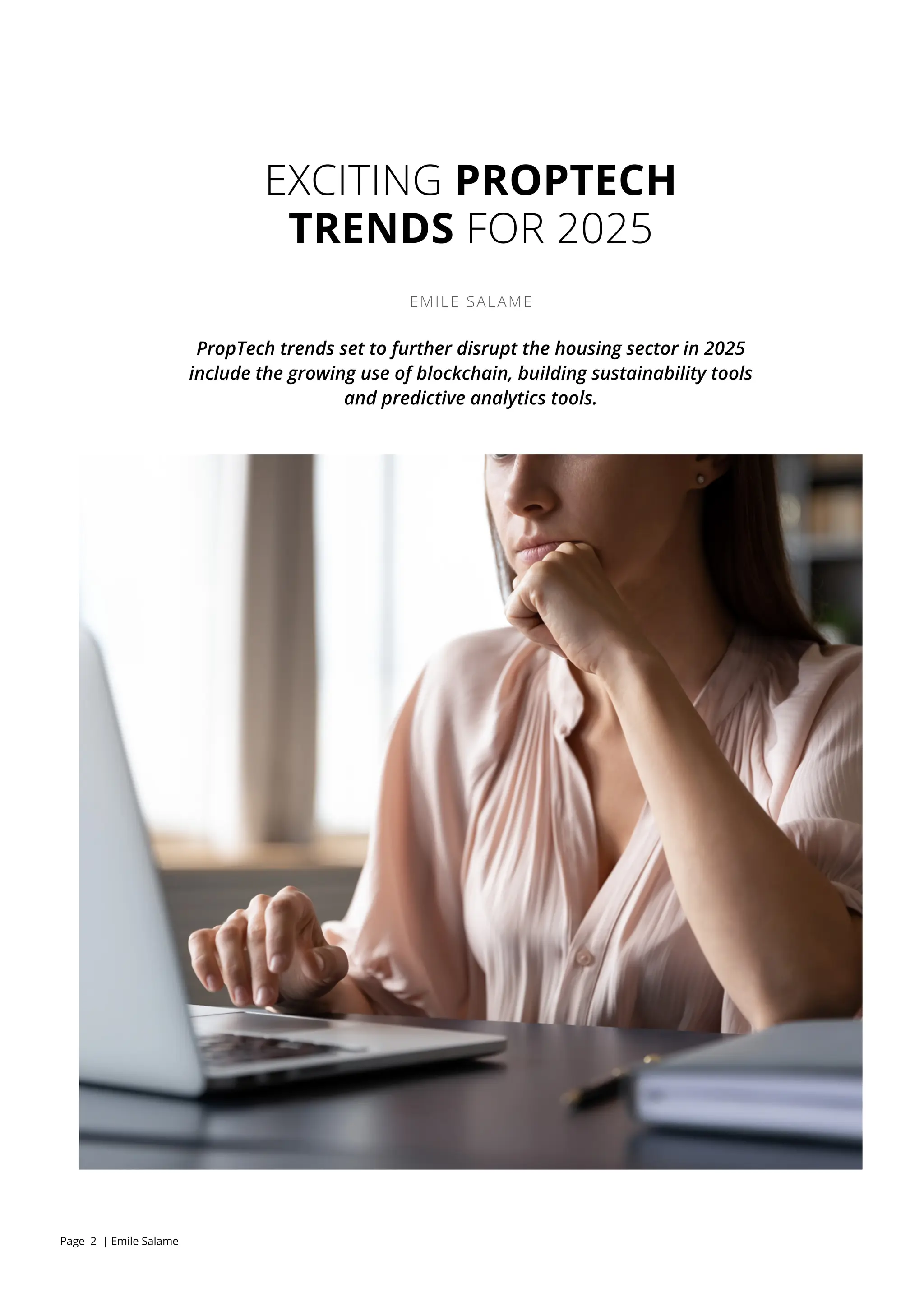 Exciting PropTech Trends for 2025 | PDF