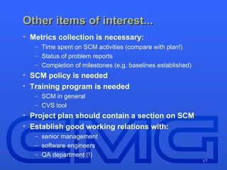 SCM - More than just a version control tool! | PPT