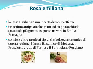 Emilia Romagna (prezentacija iz talijanskog) | PPTX