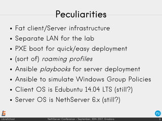 The LibreSchool project: integrating NS in a scholastic FOSS ...