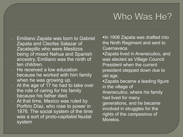 Emiliano zapata | PPT