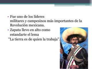 Emiliano zapata caritooo | PPTX