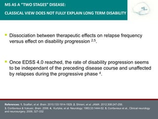 Multiple sclerosis as a simultaneous "2 components" disease | PPTX ...