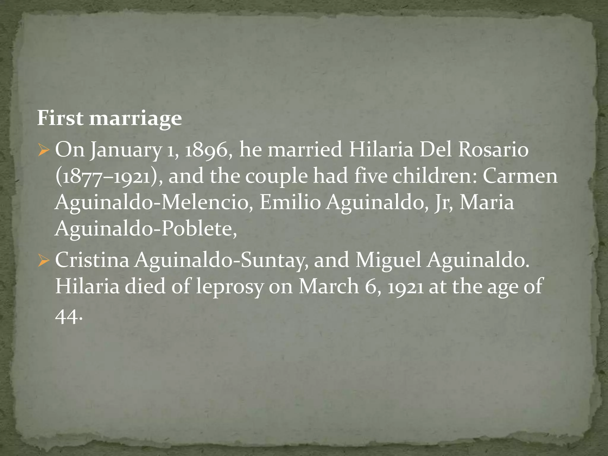 Emilio aguinaldo y famy | PPTX