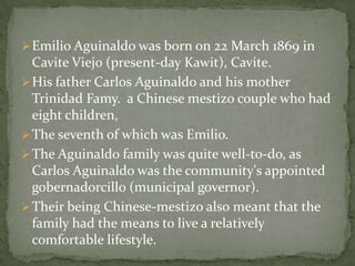 Emilio aguinaldo y famy | PPTX