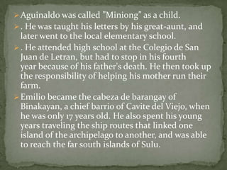 Emilio aguinaldo y famy | PPTX