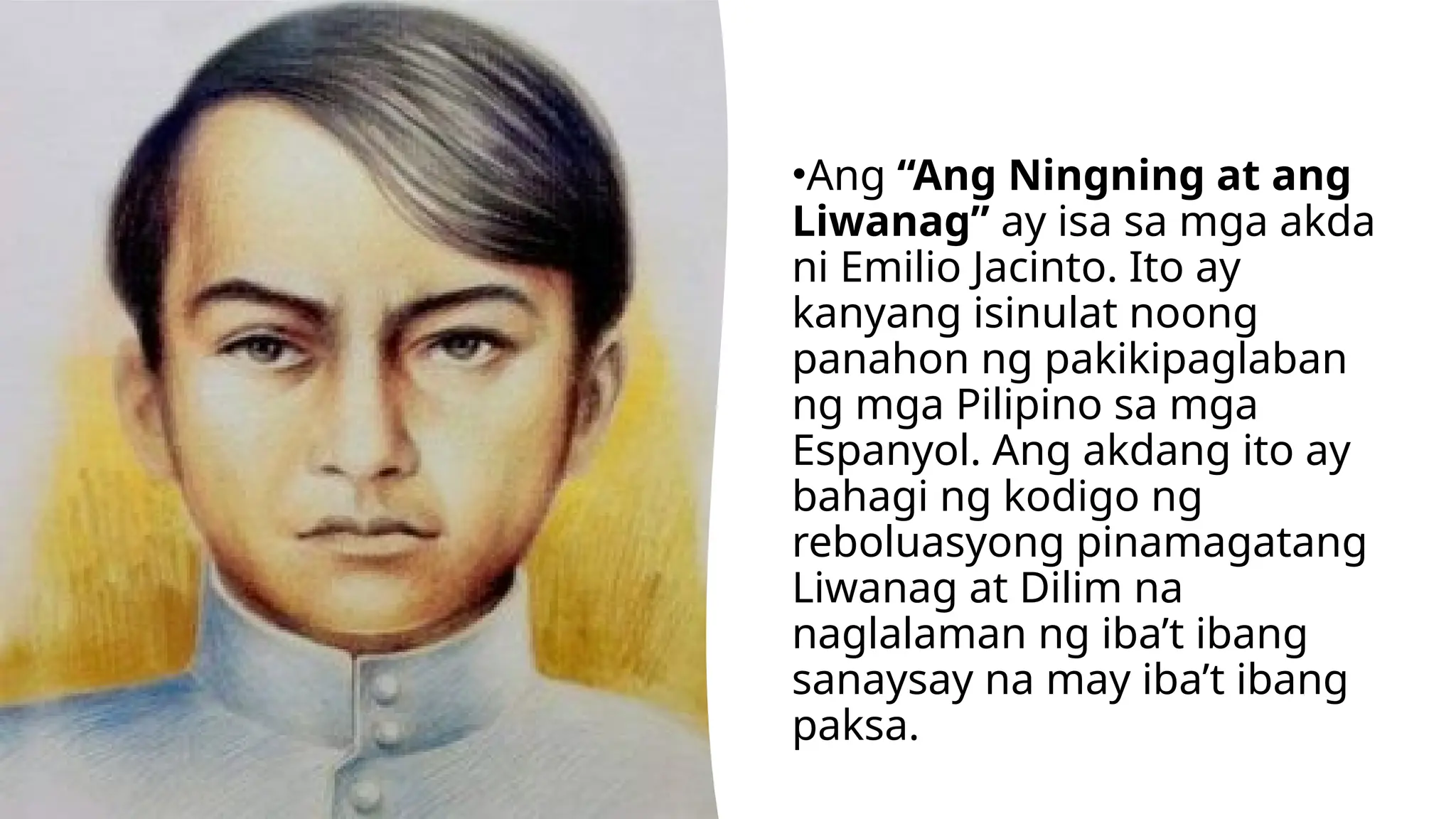 emilio jacinto.pptx, naglalaman ng pagganyak | PPTX