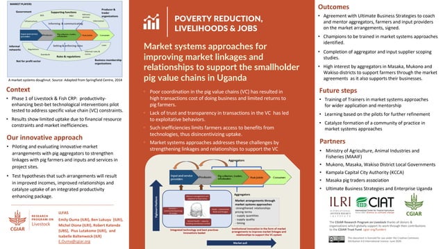 Market systems approaches for improving market linkages and ...