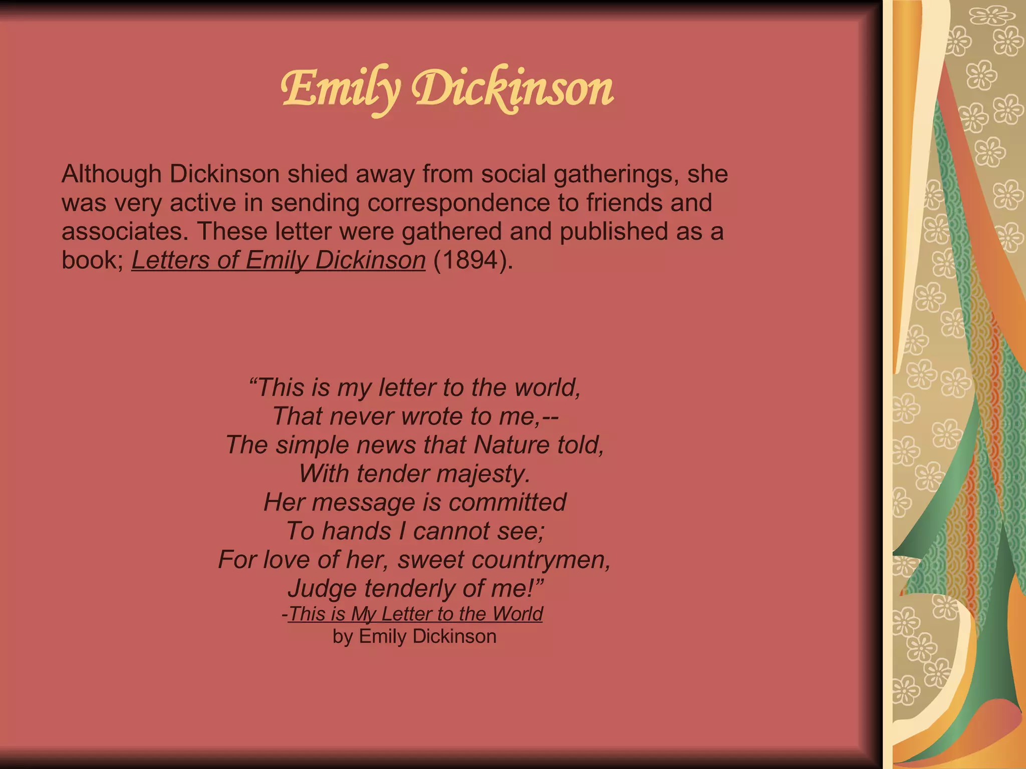 Emily Dickinson | PPT