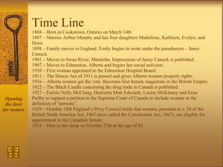 Emily Murphy.Ppt | Law