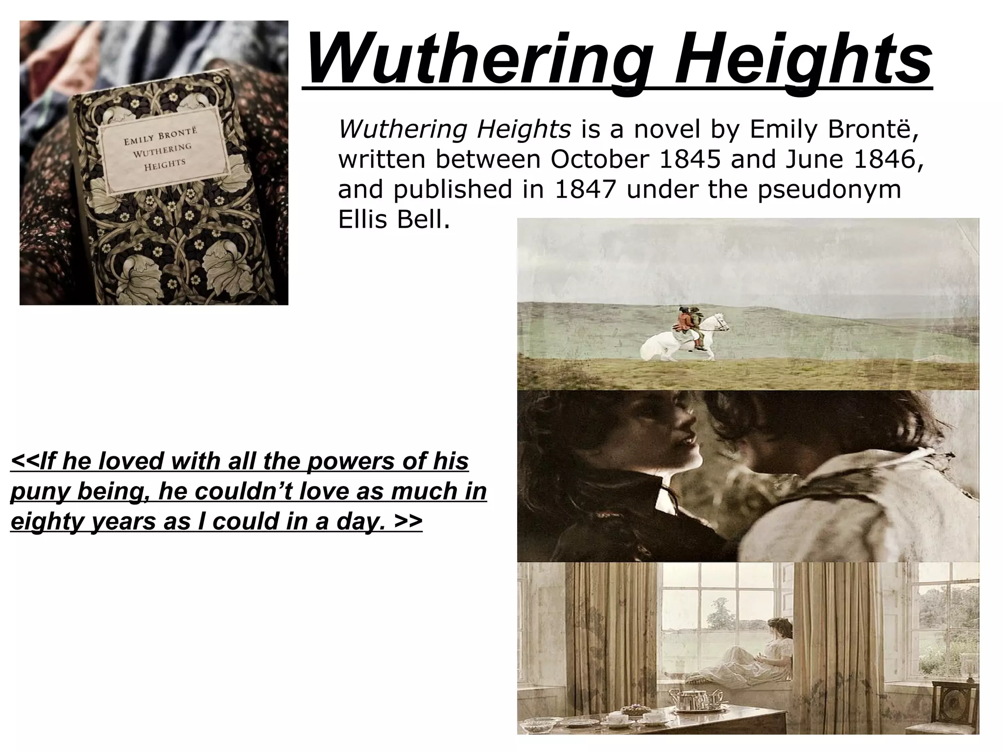 Emily Brontë ~ Wuthering Heights | PPT
