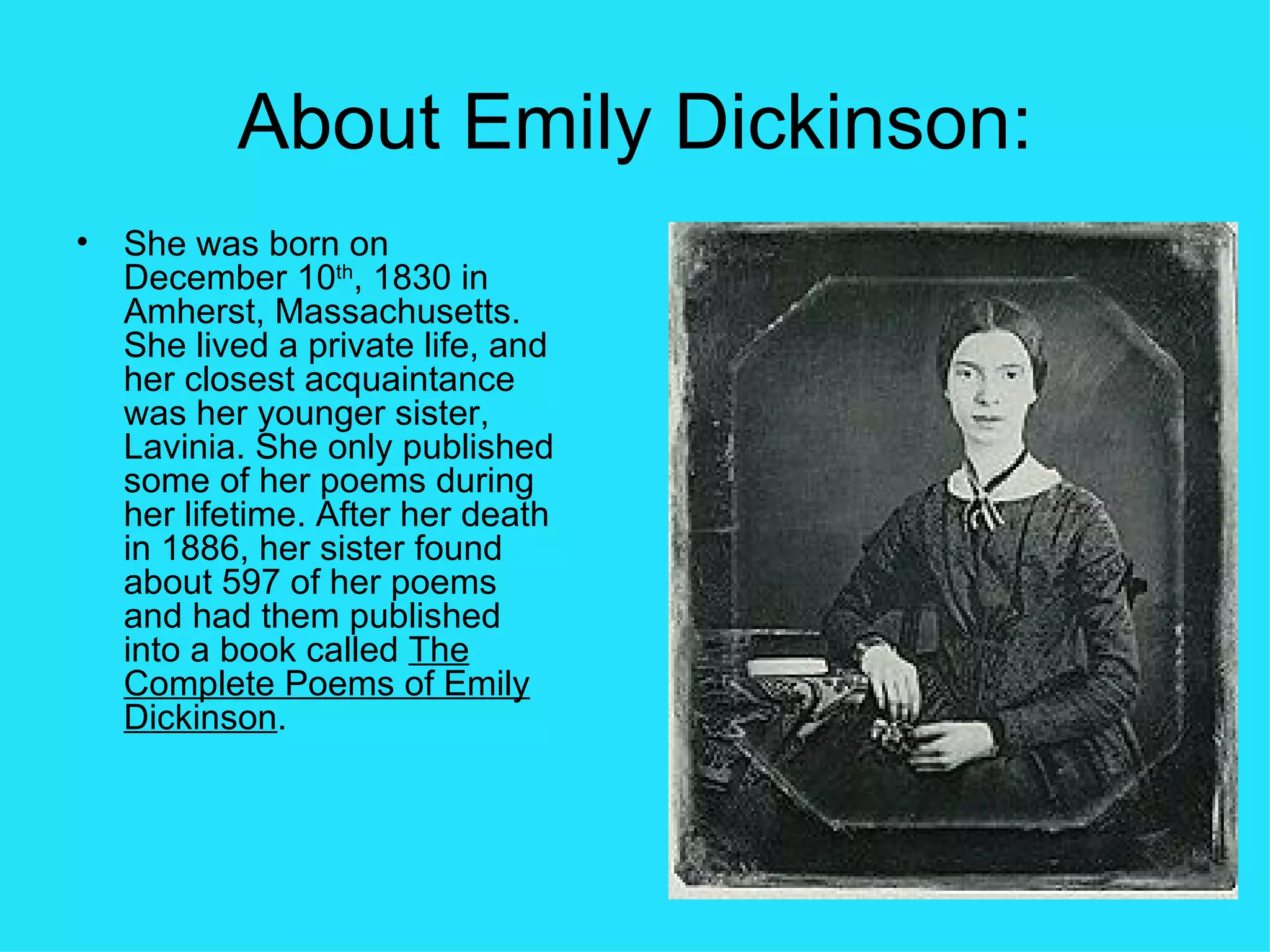 Emily Dickinson | PPT