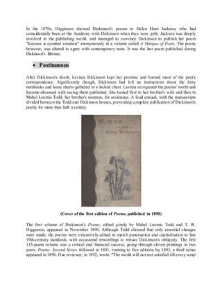 Emily Dickinson | PDF