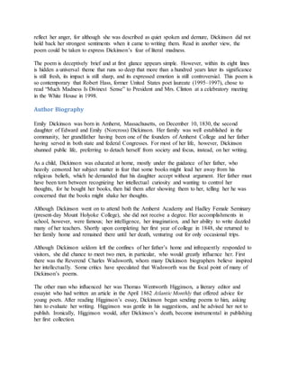 Emily dickinson | DOCX