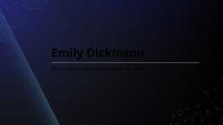 Emily dickinson (1830-1886) essay explanation ppt. | PPT