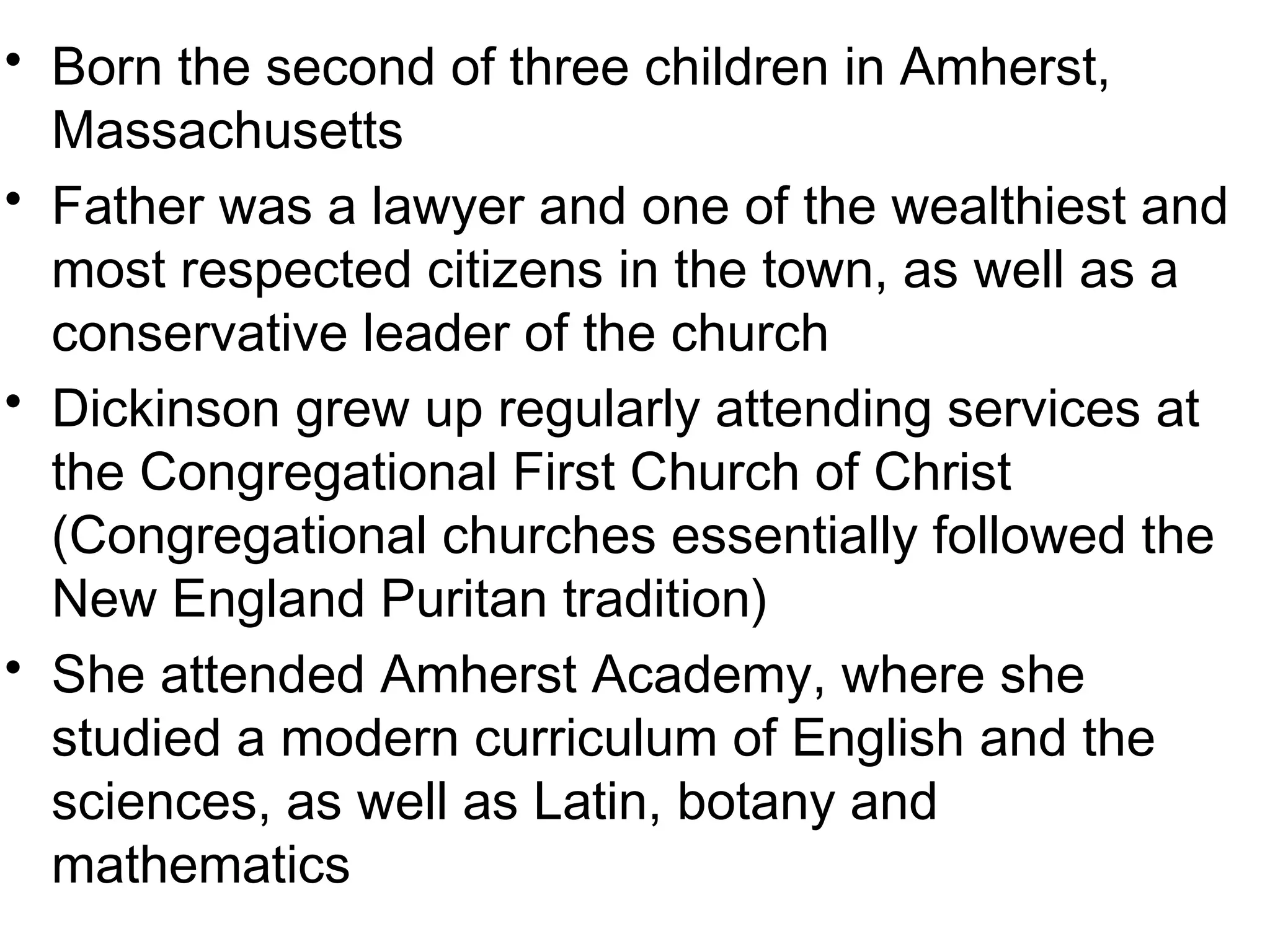 Emily dickinson bio | PPT