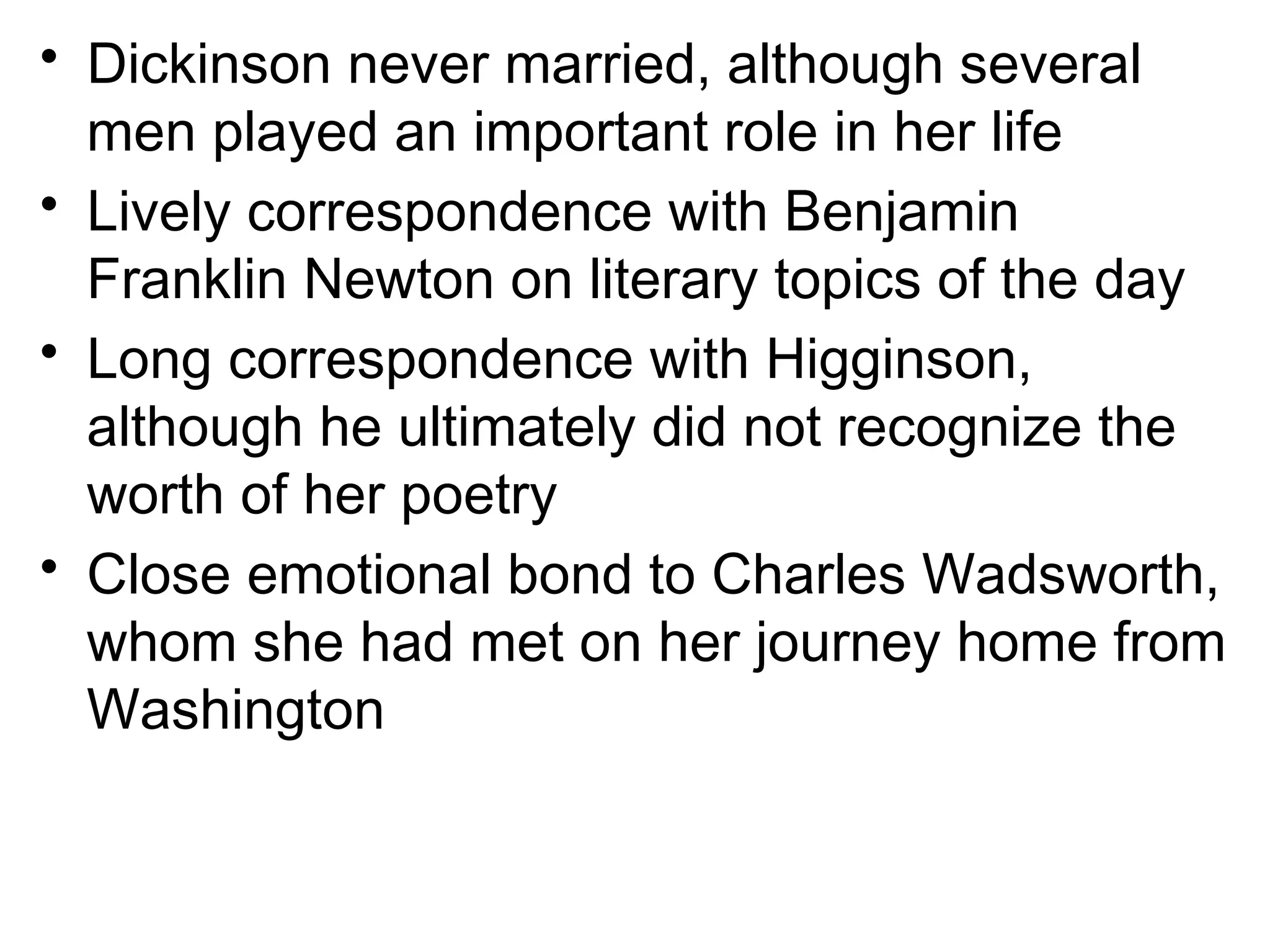 Emily dickinson bio | PPT