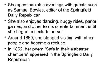 Emily dickinson bio | PPT