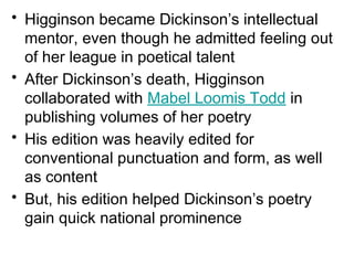 Emily dickinson bio | PPT