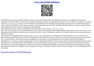 Emily Dickinson Themes | PPT