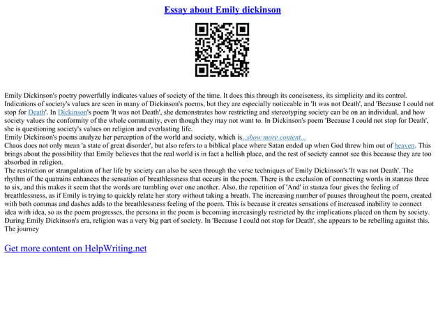 Emily Dickinson Themes | PPT