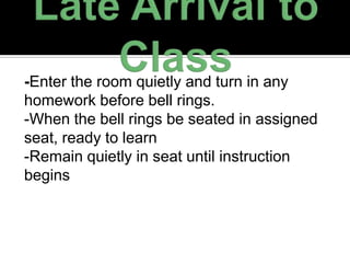 Emily Harris' Classroom Management Plan | PPTX