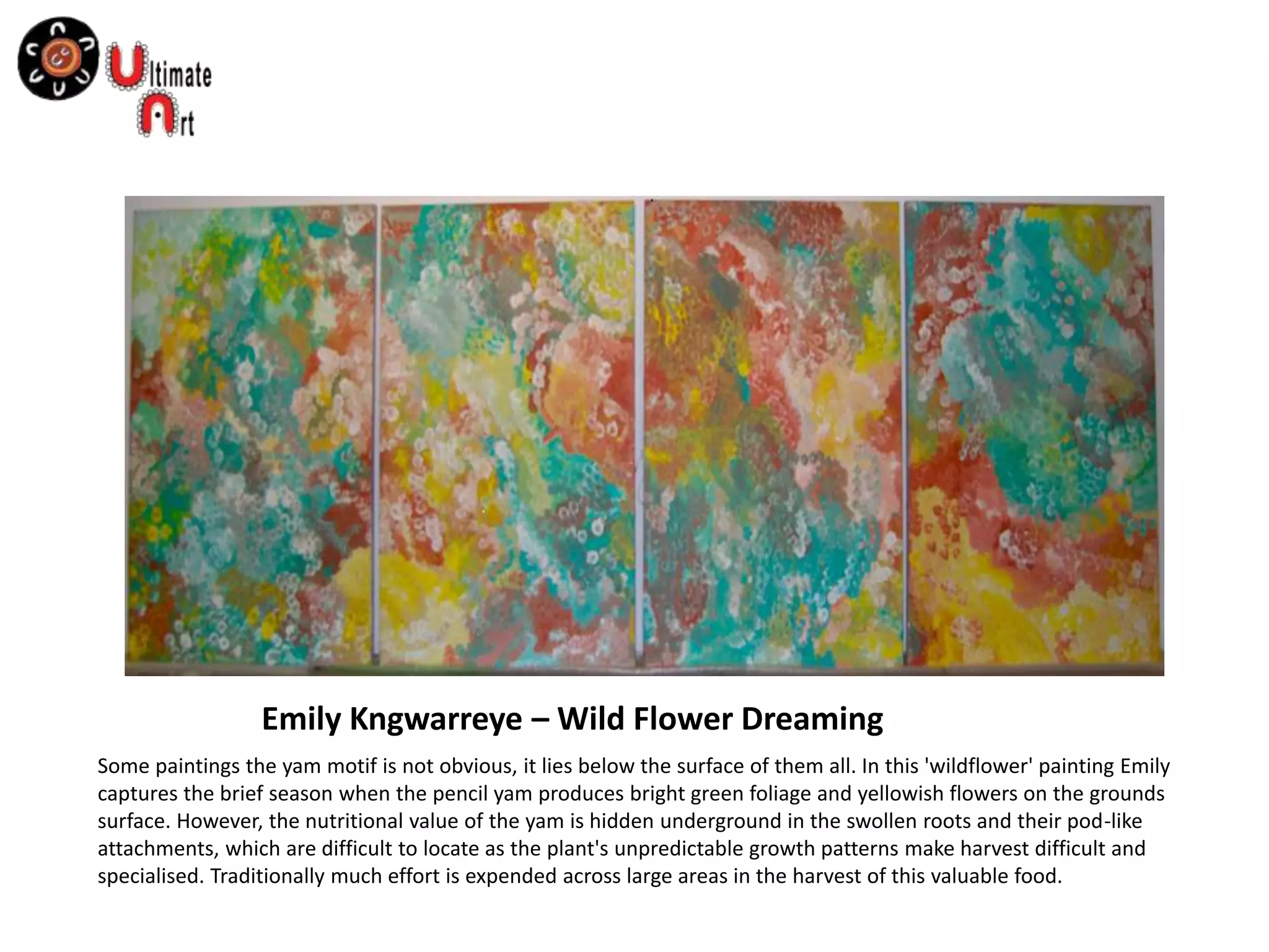 Emily kame kngwarreye earth's creation 2 | PPTX