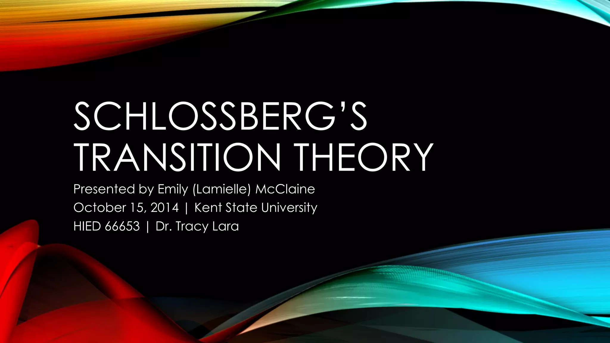 Schlossberg's Transition Theory | PDF
