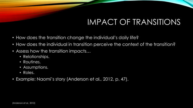 Schlossberg's Transition Theory | PDF | Adult Education | Education