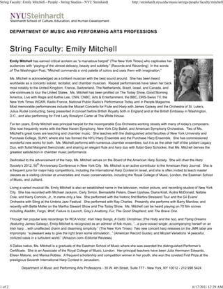 Emily Mitchell - Professional Harpist | PDF