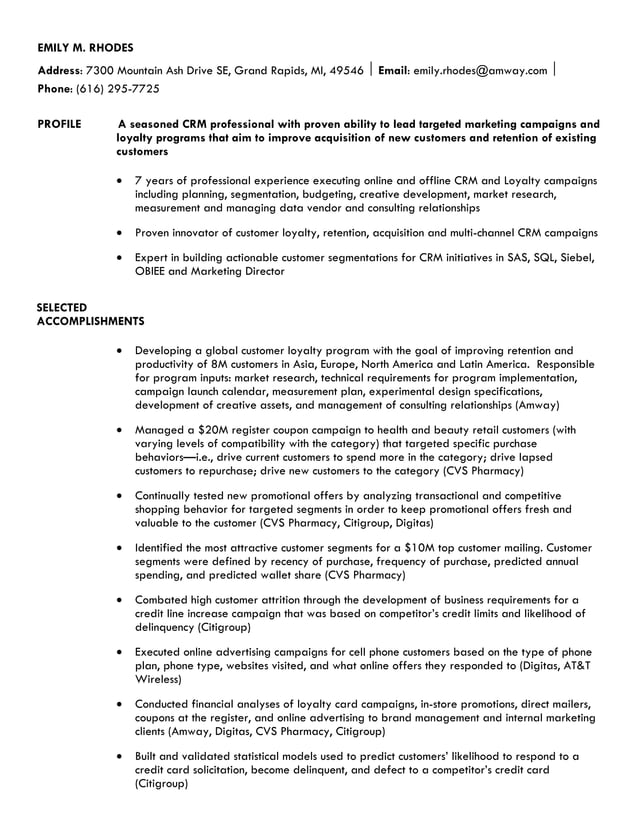 Emily Rhodes Resume | PDF