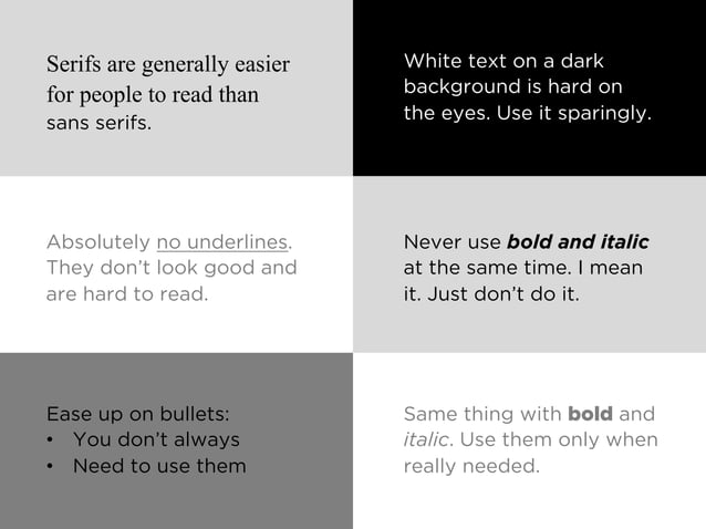 Emily's 11 principles of presentation design | PDF