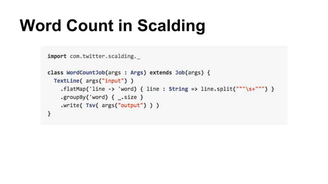 Python Map Reduce vs Scalding | PPT