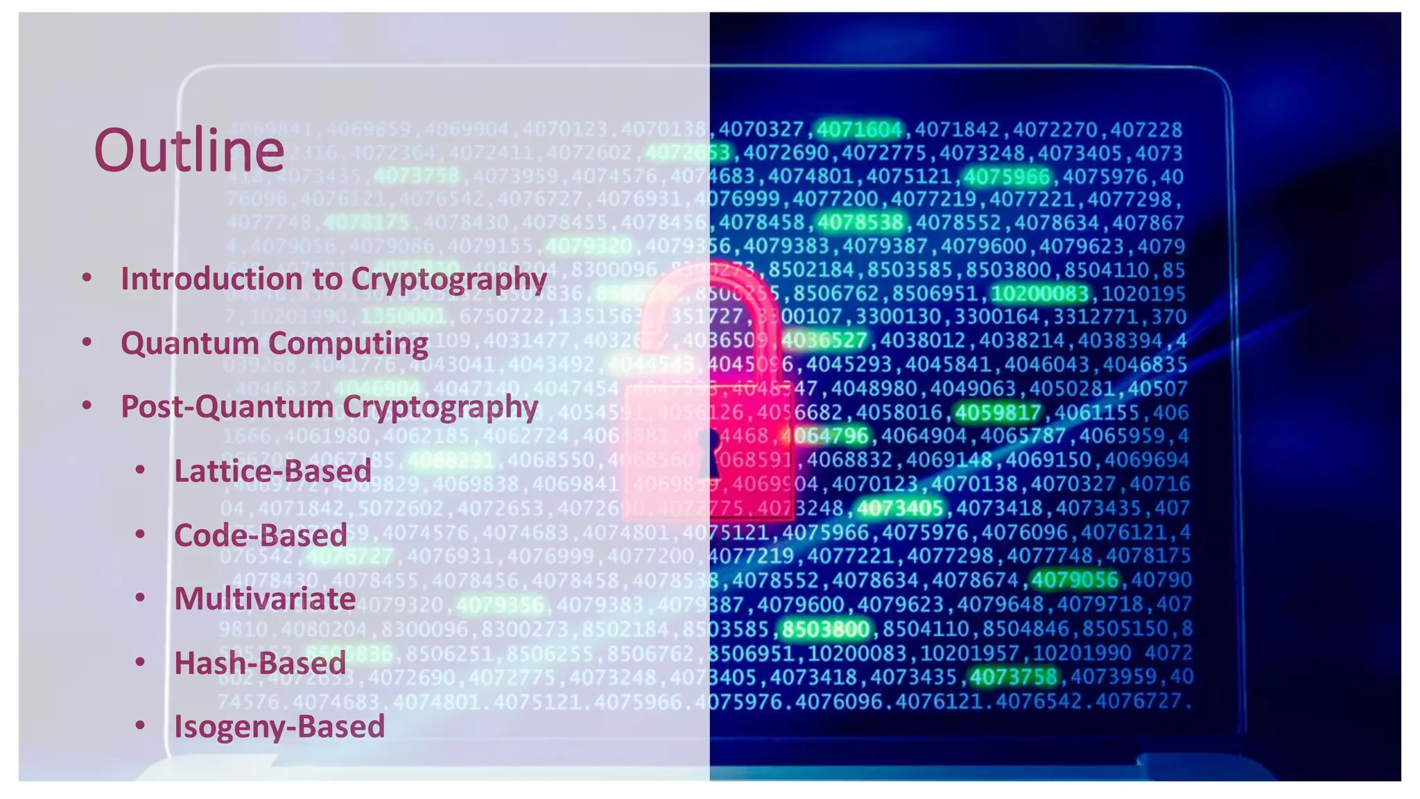 Emily Stamm - Post-Quantum Cryptography | PDF