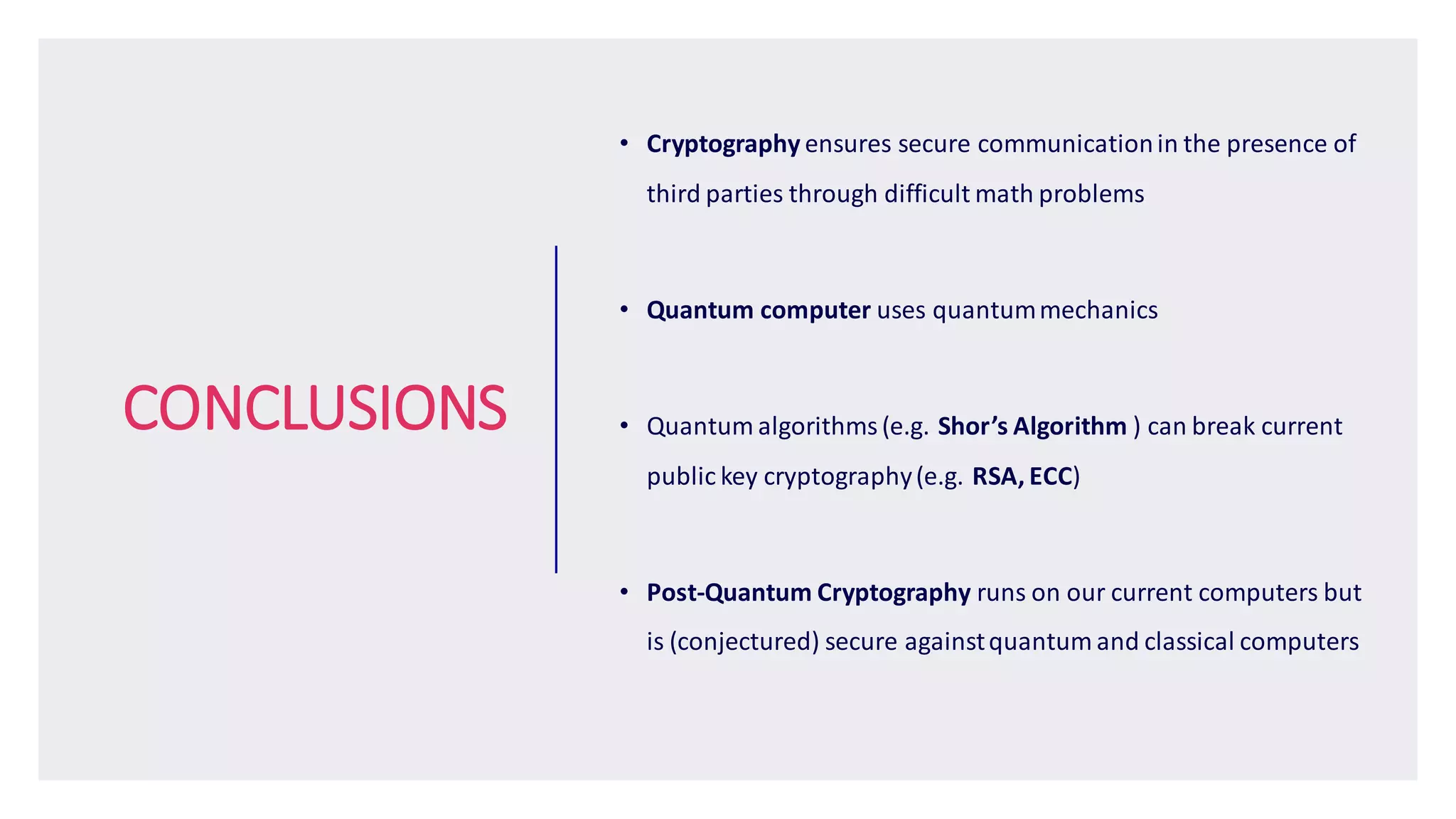 Emily Stamm - Post-Quantum Cryptography | PDF