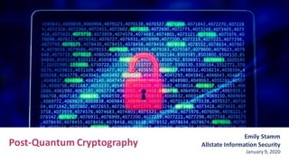 Emily Stamm - Post-Quantum Cryptography | PDF