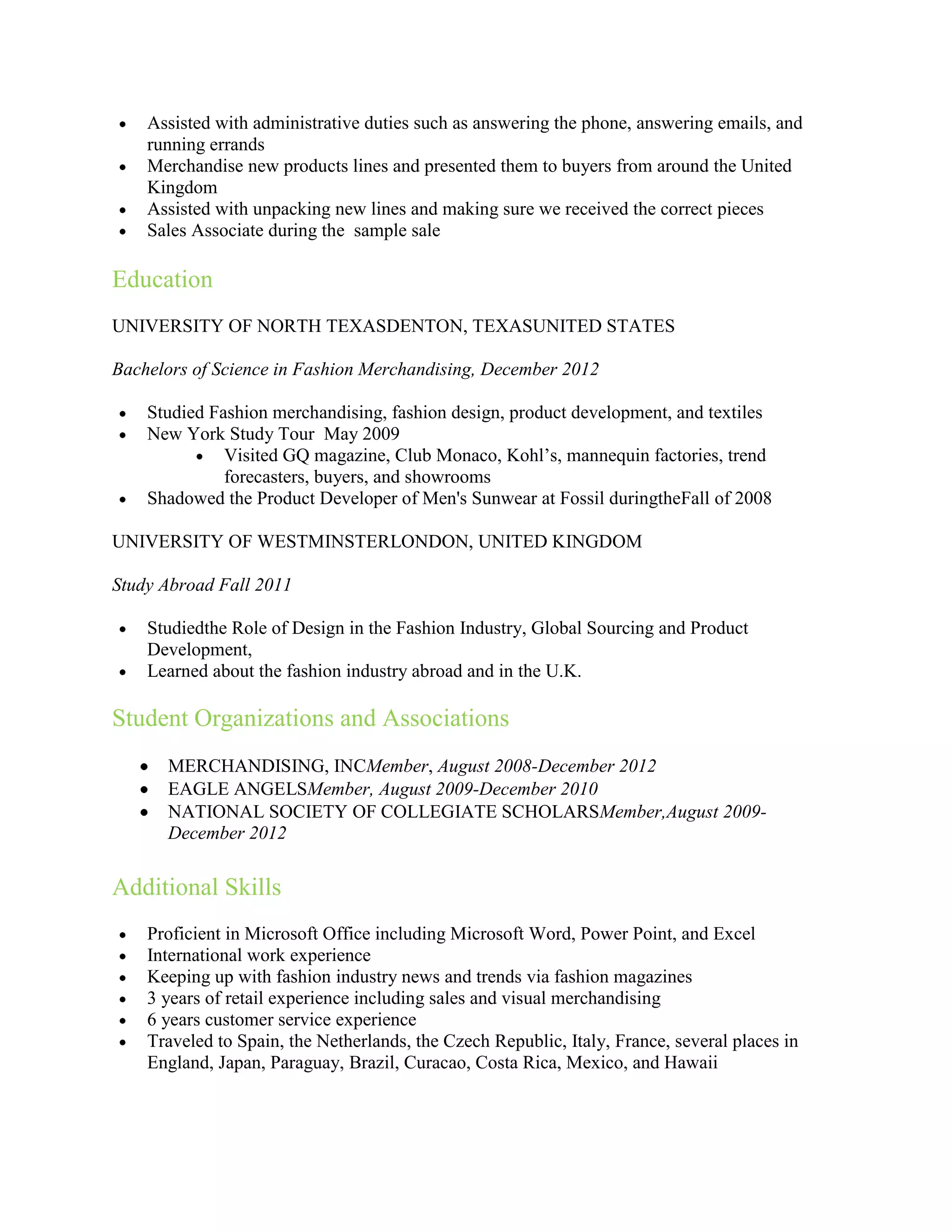 Emily Wiley CV | PDF