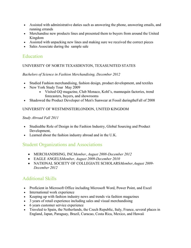 Emily Wiley CV | PDF