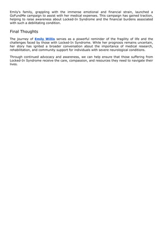 Emily Willis Journey with Locked-In Syndrome_ Medical Insights ...