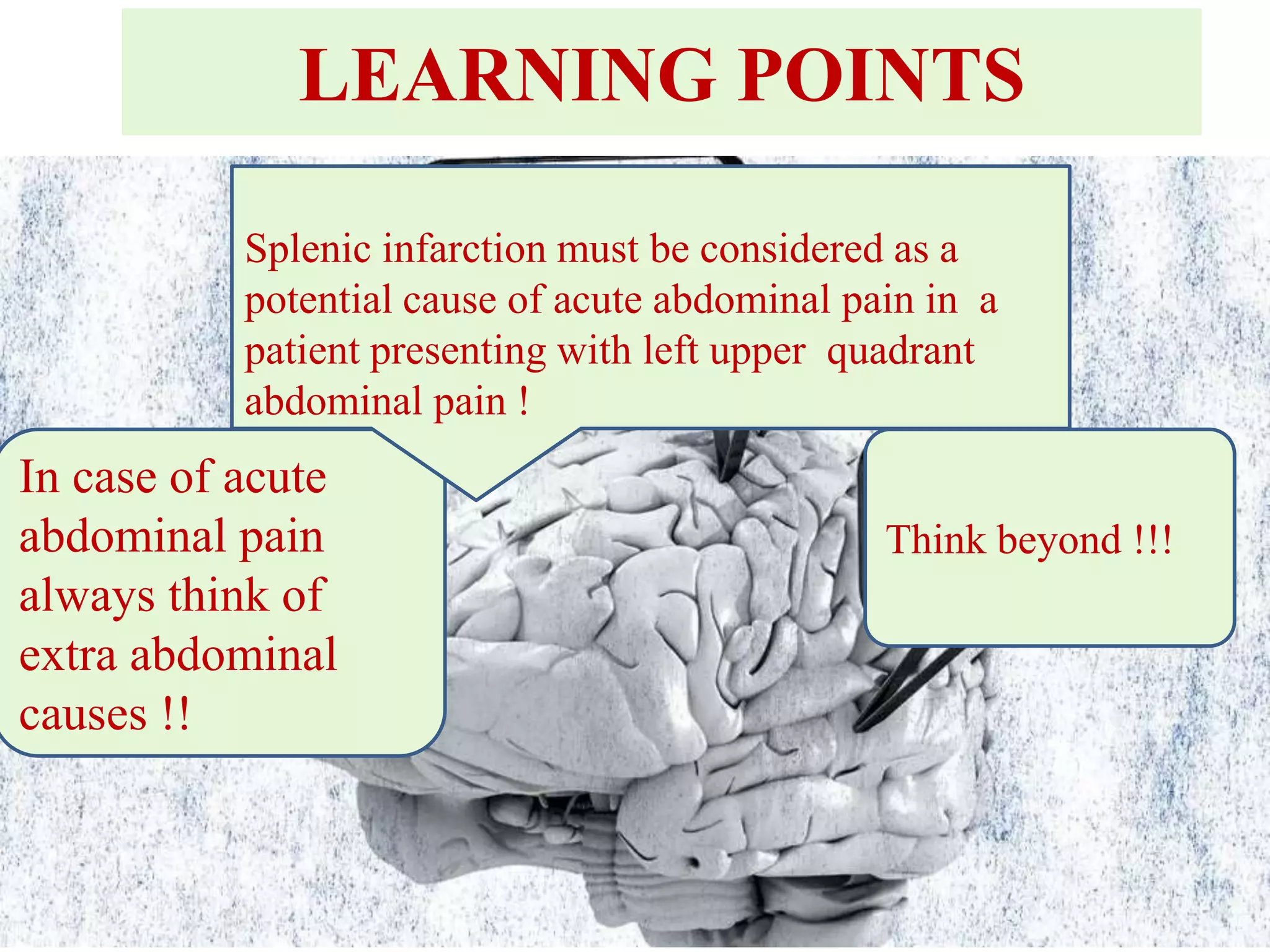 splenic infarct | PPT