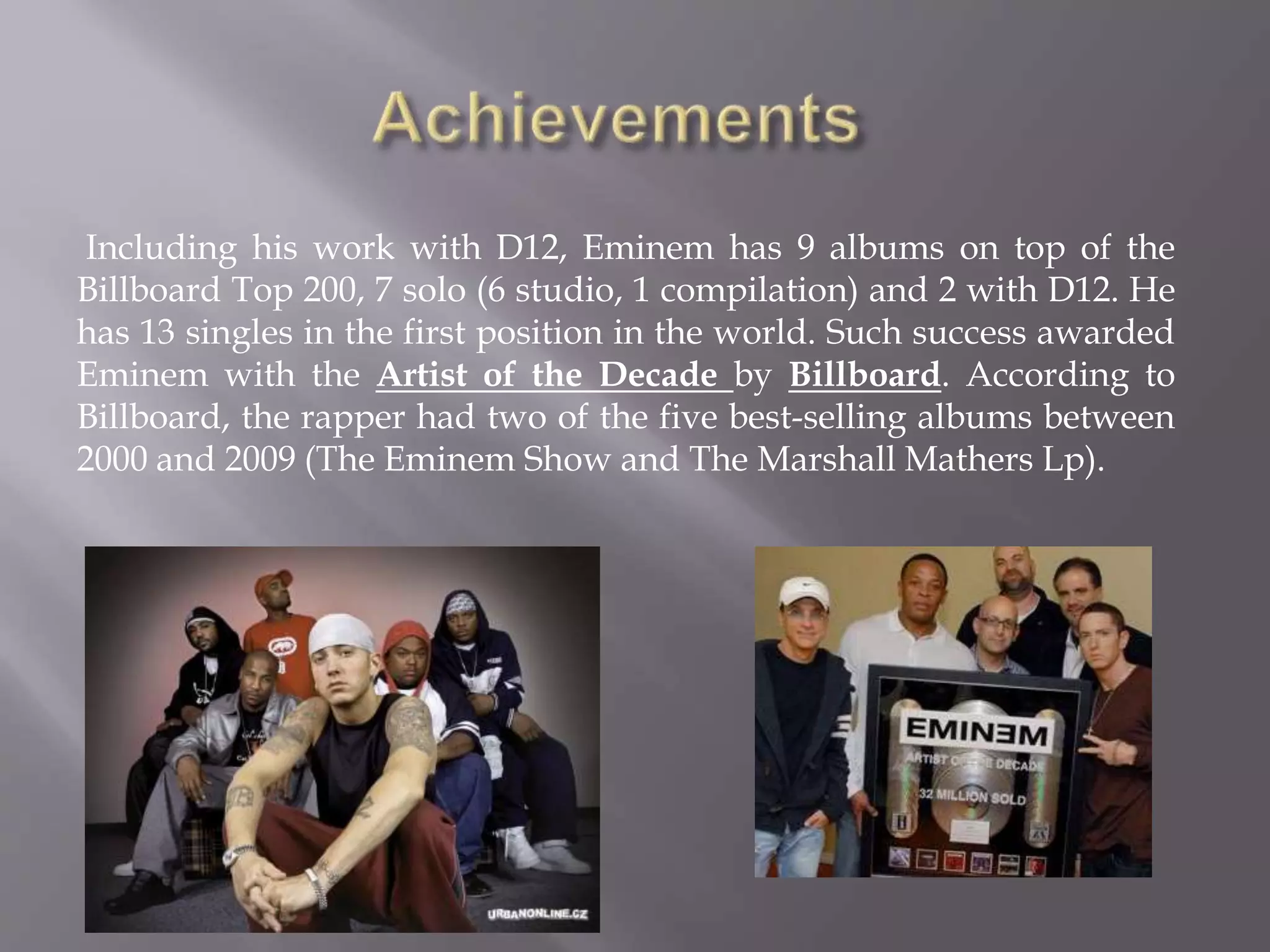 Eminem Biography | PPTX