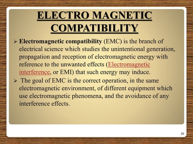 Electro magnetic interference and compatibility(ECM,ECI) | PPTX