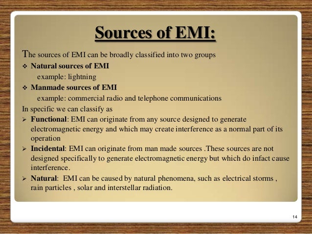 Electromagnetic Interference & Electromagnetic Compatibility Electromagnetic Interference & Electromagnetic Compatibility