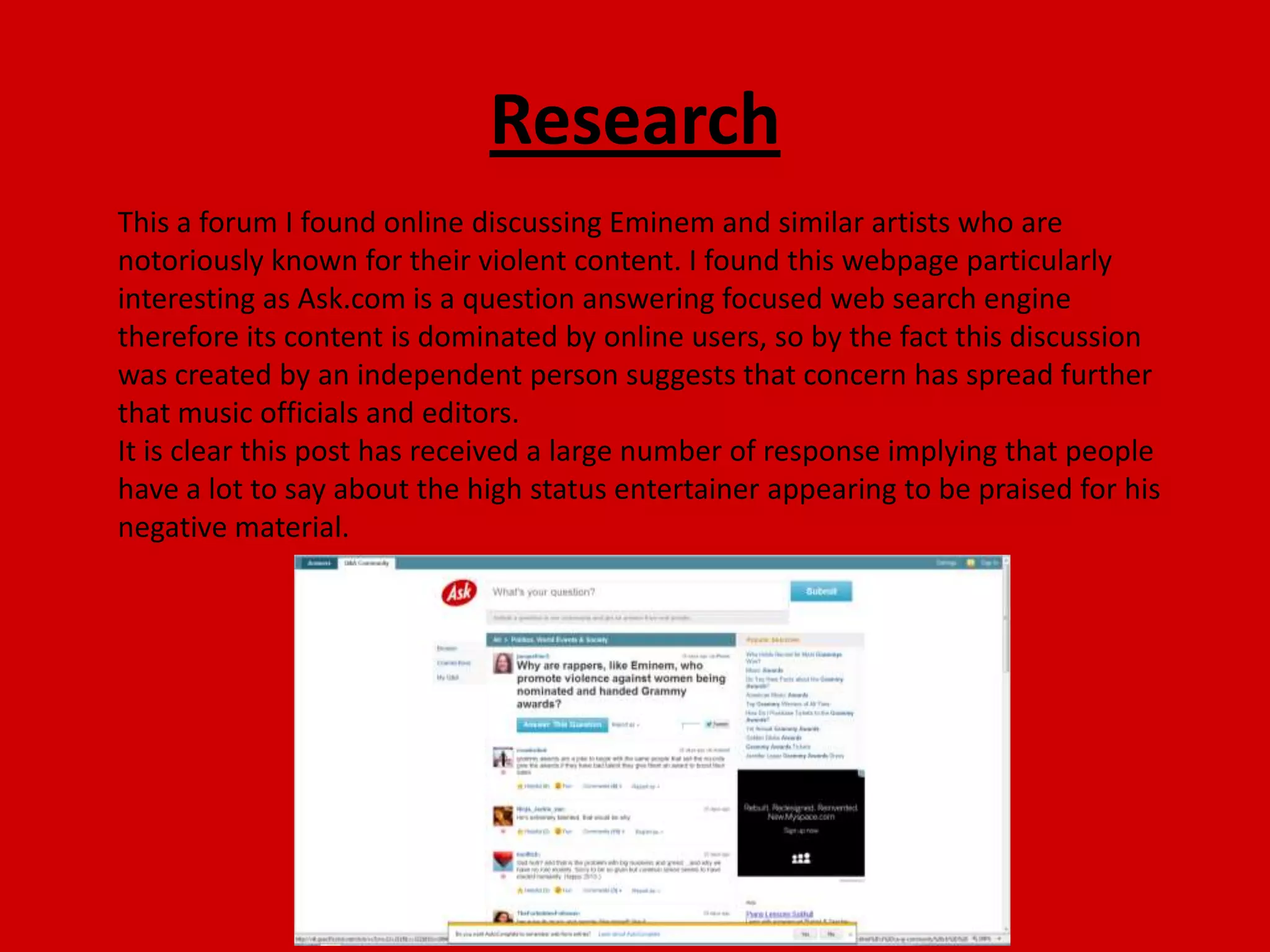 Eminem research | PPTX