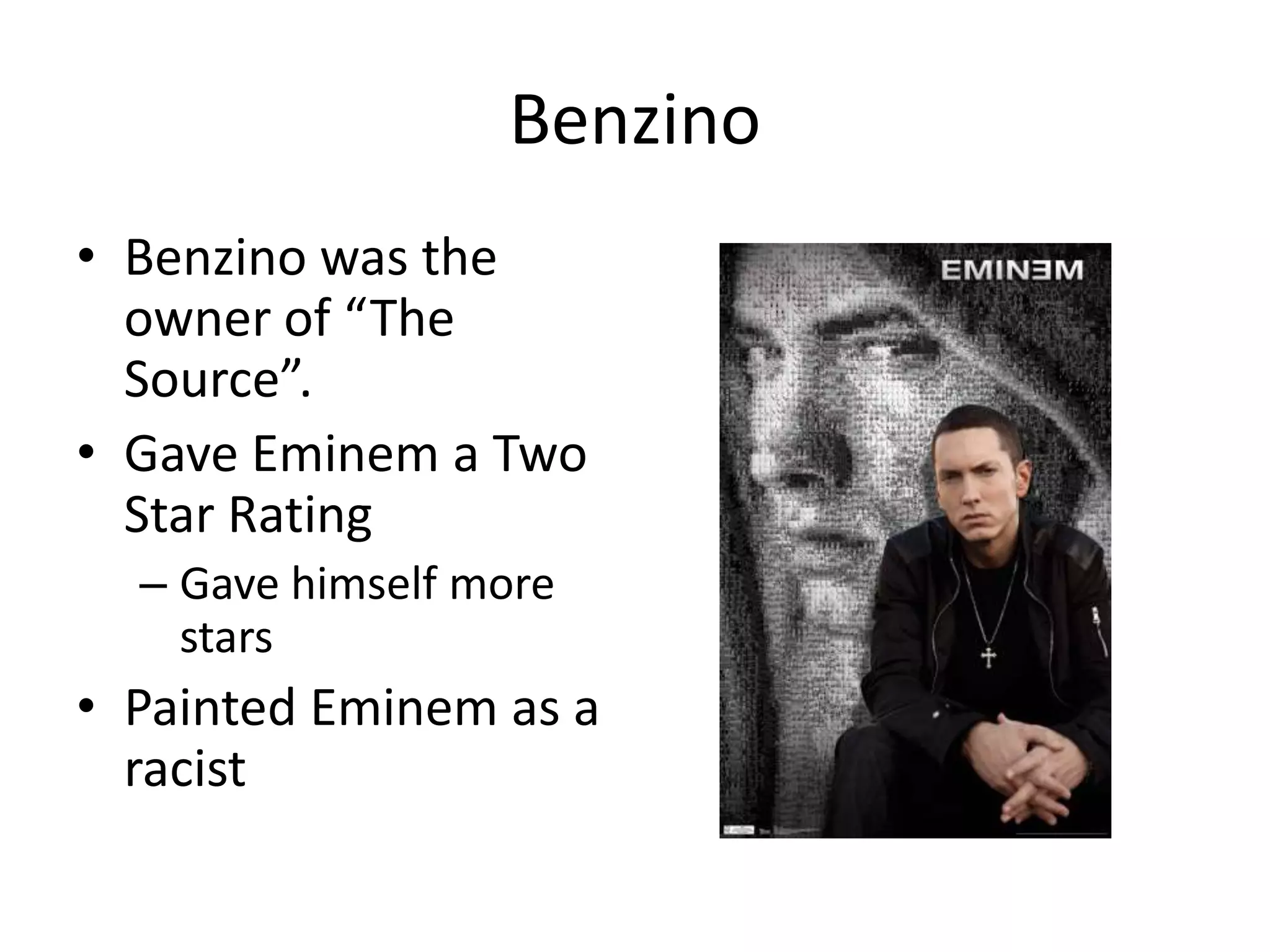 Eminem’s enemies and rivals | PPTX