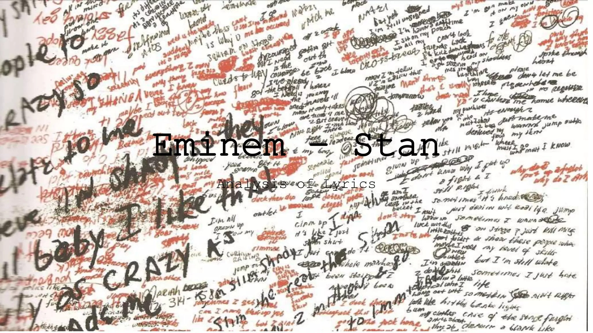 Eminem – stan | PPTX