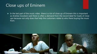 Eminem-Stan music video analysis (Media A2 coursework) | PPT