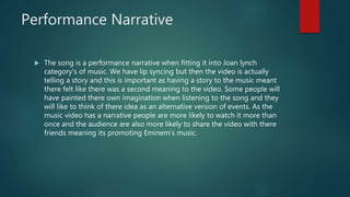 Eminem-Stan music video analysis (Media A2 coursework) | PPT