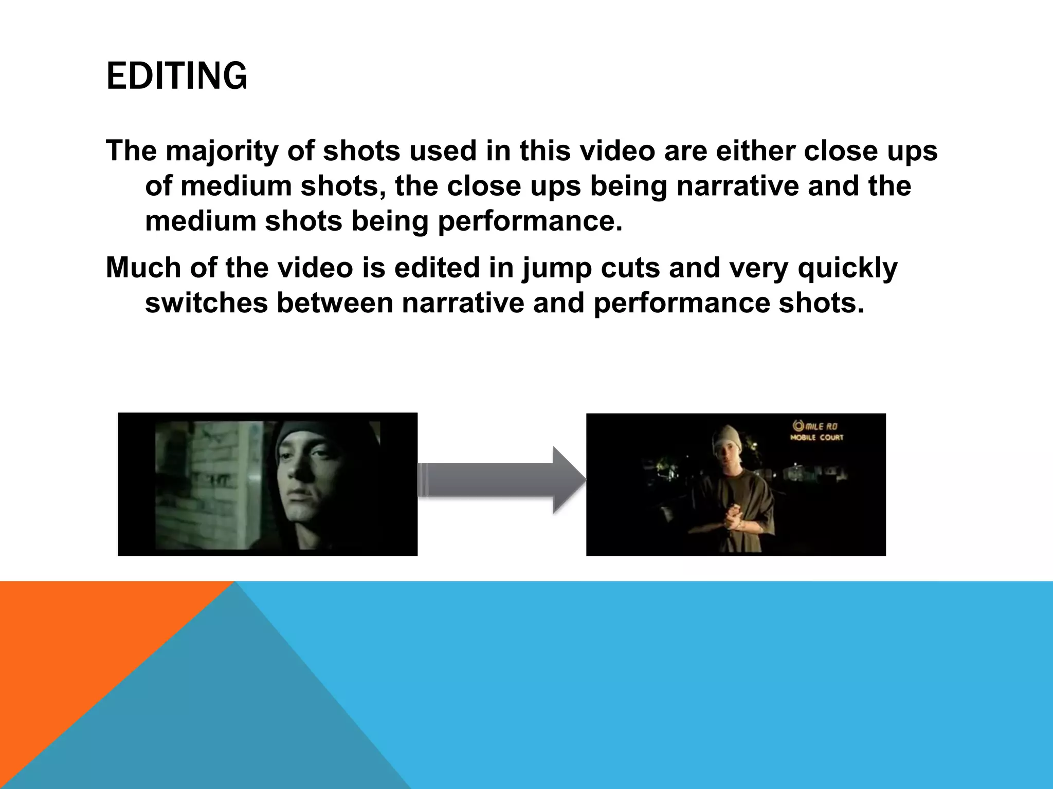 Eminem video plan | PPTX | Video Production | Content Production